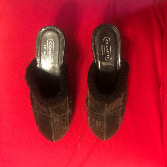 Coach | Shoes | Coach Clogs Brown Suede | Poshmark